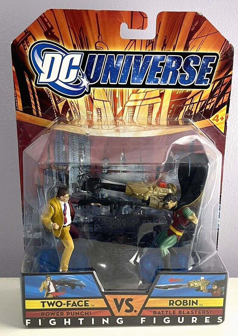 DC Universe Two Face vs Robin Fighting Action Figures 2 Pack Mattel ...