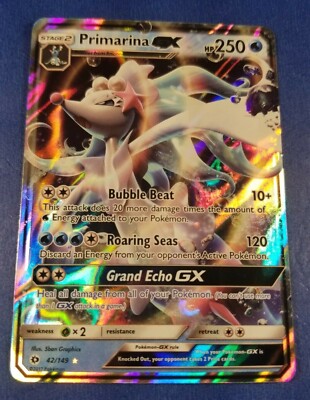 Primarina GX #42/149 (Ultra Rare) | New Pokemon Card | Mint Condition ...