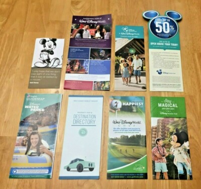 Disney World Brochures Disney Park Brochures Vacation Club Brochures 8 ...