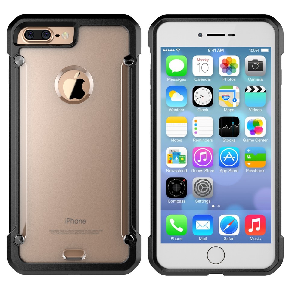 IPhone 7 & 8 Plus Luxury Ultra-Slim Defender Shockproof Hybrid TPU Case ...