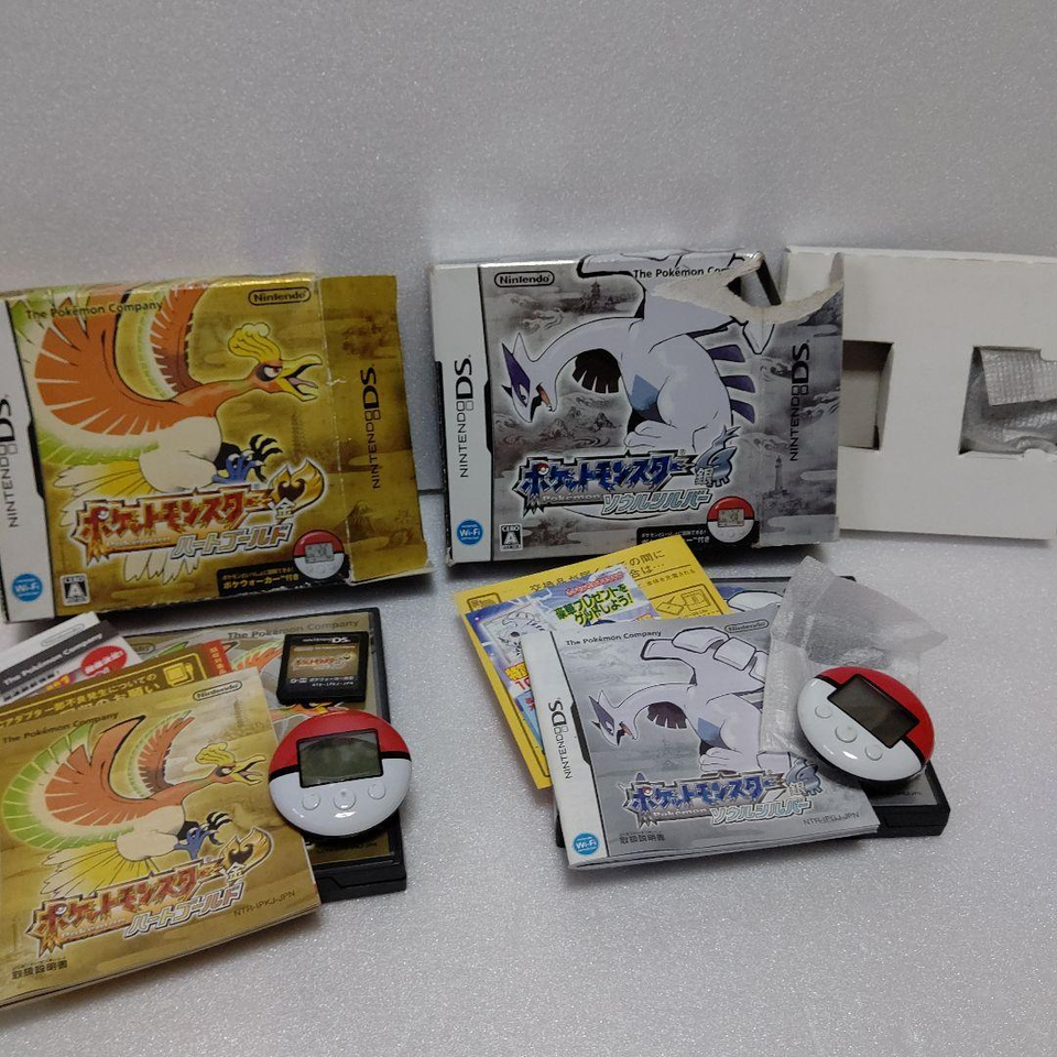 Pokemon SoulSilver HeartGold PokeWalk Nintendo DS Set Game Software RPG ...