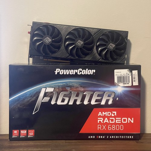 PowerColor Fighter AMD Radeon RX 6800 16GB GDDR6 Graphics Card ...