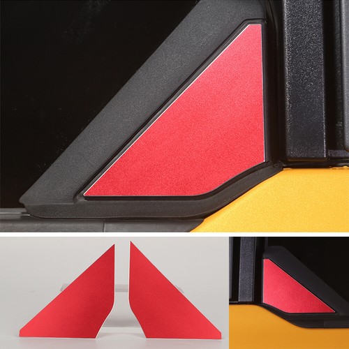 Steel Red Rear Window Triangular Panel Cover For Ford Bronco 2021-23 ...