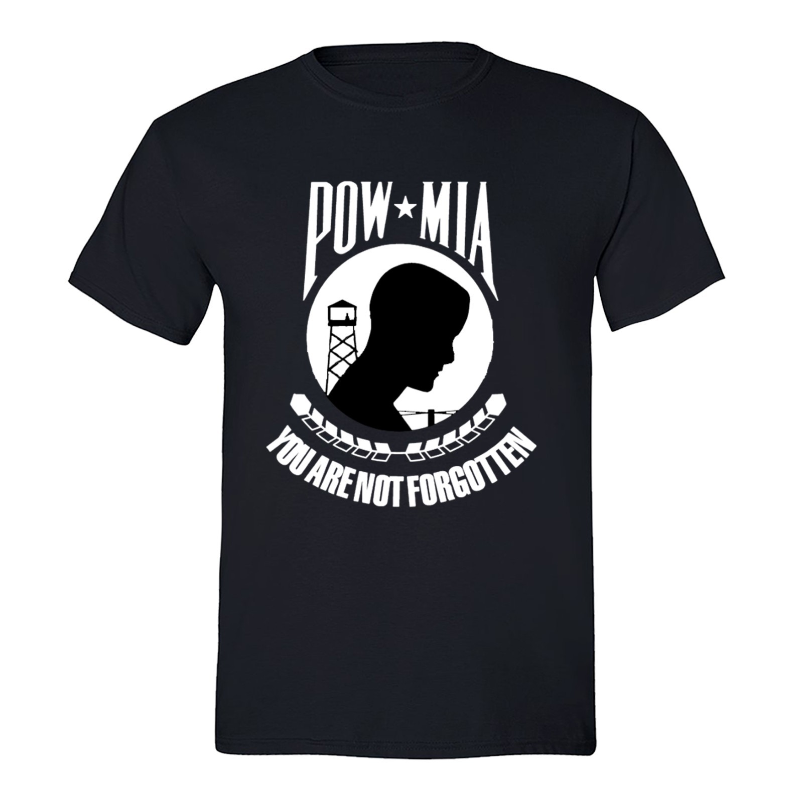POW MIA Flag Not Forgotten T-Shirt Memorial Military Army USA Tshirt ...