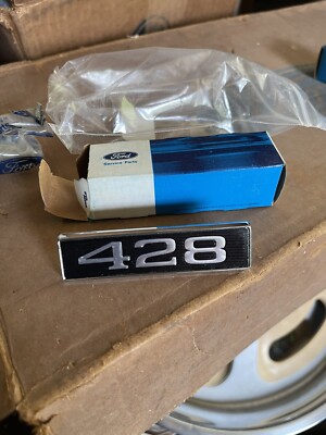 NOS 1969 Mustang Fairlane Torino 428 Hood Scoop Emblem C9ZZ-16637-B | eBay