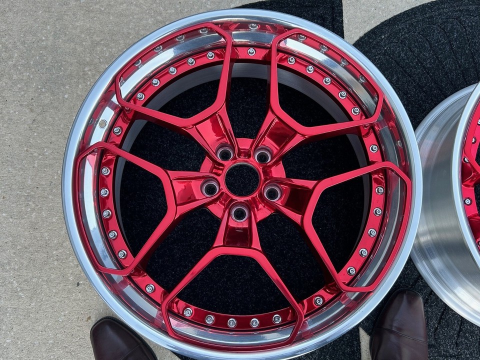 Set of 4 custom forged, 2 piece alloy wheels 21x9 FREE SHIPPING ...