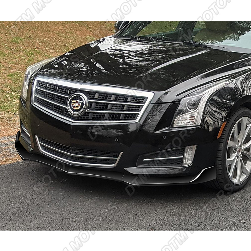 For 13-14 Cadillac ATS GT-Style Painted Black Front Bumper Lip Body Kit ...