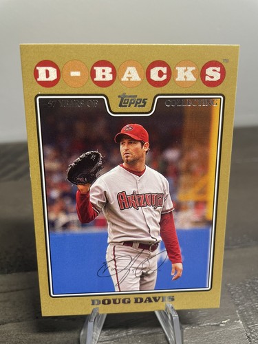 2008 Topps Gold Border Arizona Diamondbacks Baseball Card #163 Doug ...