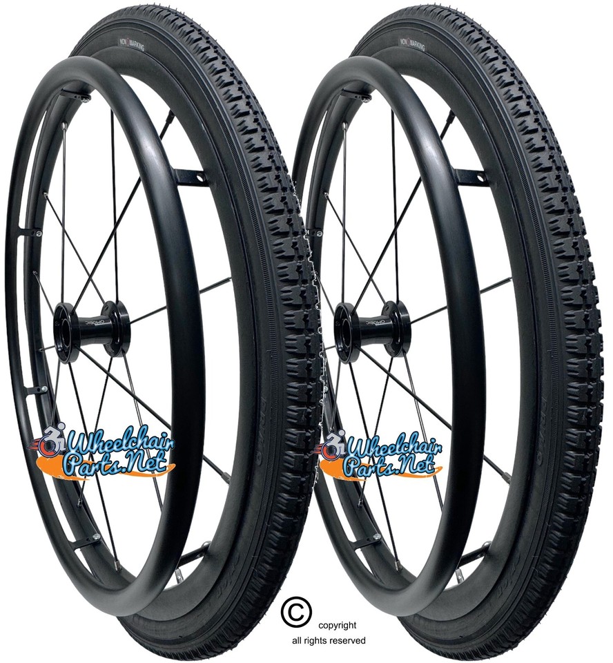 Set of 24" Cyclone 12 Spoke Wheel Assembly With Tire Options | eBay