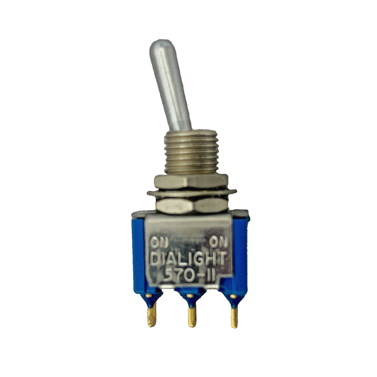 Dialight 570-11 Mini Toggle Switch SPDT On-On Panel Mount 3-Pin Solder Lug 20V | eBay