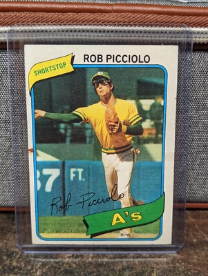 #158 Rob Picciolo Oakland Athletics 1980 Topps Baseball Sports Card | eBay