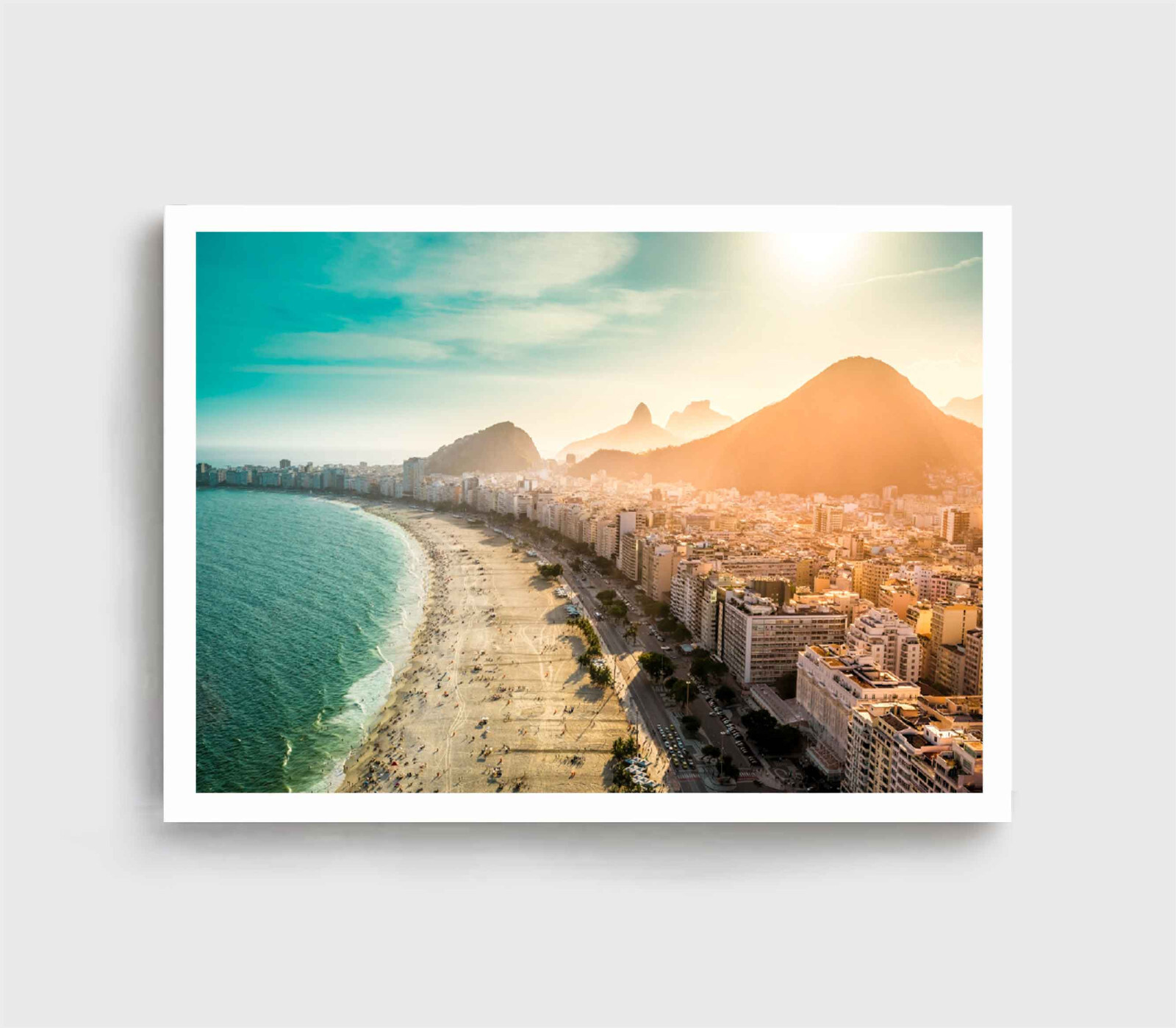 Rio De Janeiro Sea Print, Brazil Wall Art, Sea Framed Beach Wall Art ...