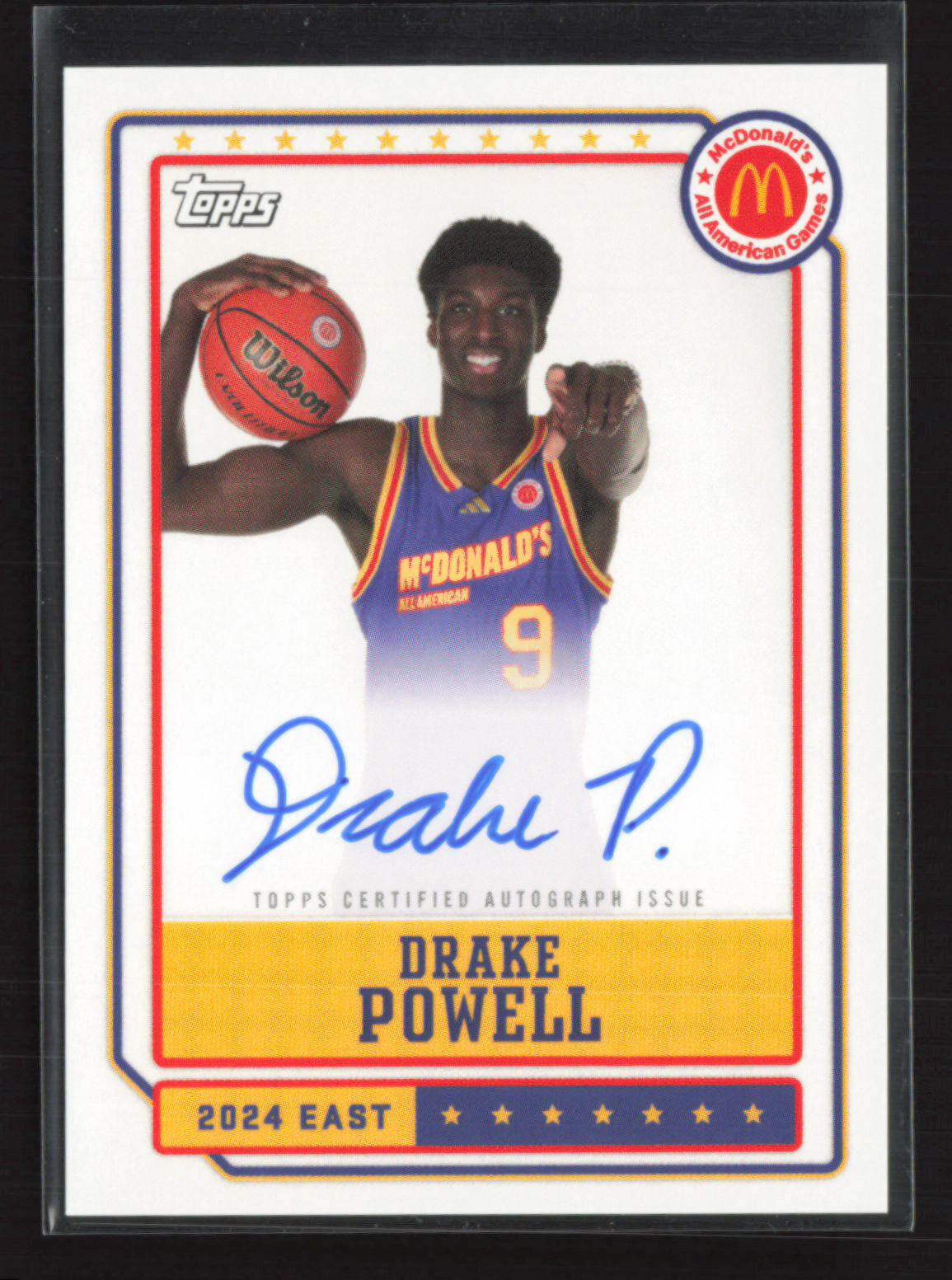 Drake Powell 2024 Topps McDonald's All American Event Autographs EA-DP ...