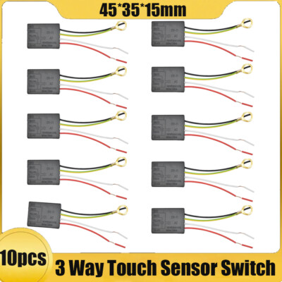 10PC 3 Way Touch Sensor Switch Desk light Parts Touch Control Sensor ...