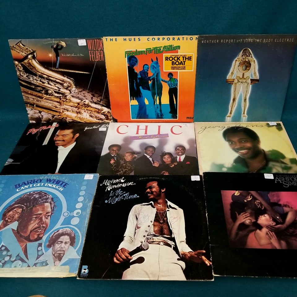 25 VTG LP R+B Soul Jazz Cameo Rick James Raydio Chic Barry White Al ...