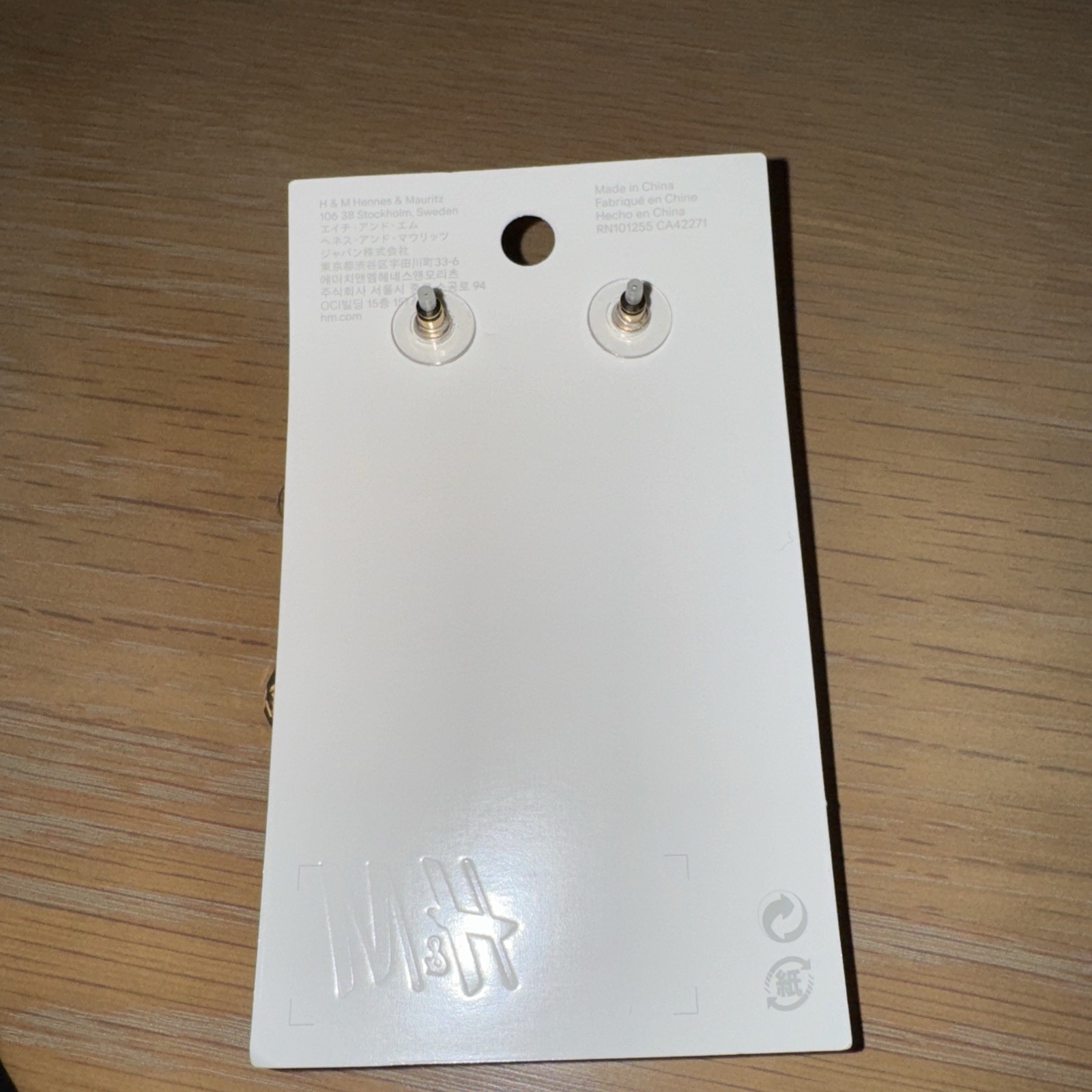 Simone Rocha & H&M collab white transparent crystal glass pearl ...