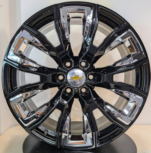 24 inch Black Rims Set 4️⃣ Fits Chevrolet Tahoe Suburban LTZ RST Z71 LT ...