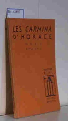 Les Carmina D""Horace, Odes et Epodes Debidour, A.: | eBay.de