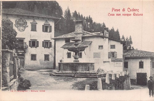 BELLUNO ITALY~PIEVE di CADORE CASA ove NACQUE FIZINO~1904 P BREVEGLIERI ...