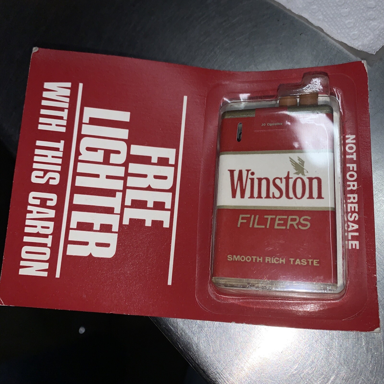 Vintage Winston Cigarette Lighter RJ Reynolds Company 1990 | eBay