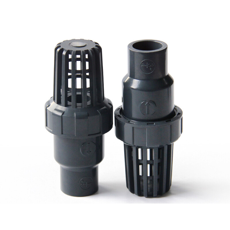 PVC Spring-Check Foot Valves Solvent Weld Non-Return Valve DN15-DN65 ...