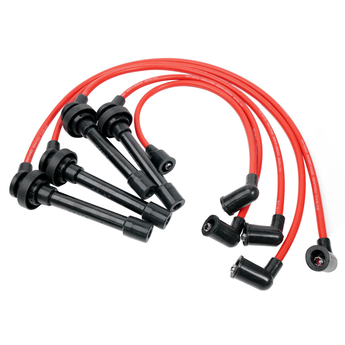 Set of 5 Red Spark Plug Wire OEM For Honda Accord 1998-2002 2.3L DX LX ...