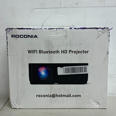 Roconia 150" Class FHD (1080p) LED Projector Movie Video Home Theater w ...
