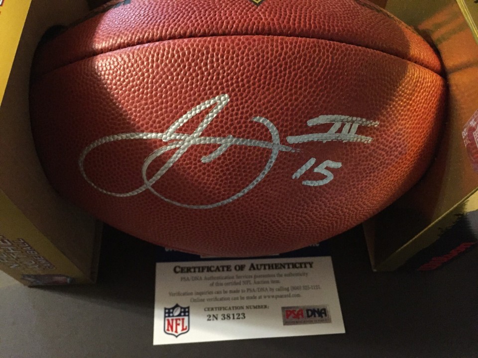 John Ross Signed NFL " Duke " Football & XL Custon Bengals Jersey - PSA ...