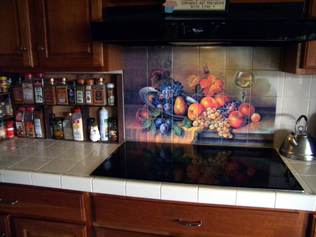 Tile Mural Kitchen Backsplash