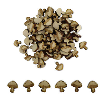 Mushroom Confetti 100 Pieces Wood Mushroom Rustic Table Scatter | eBay