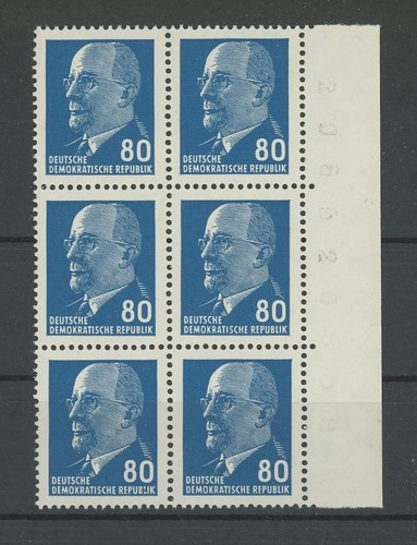 DDR ULBRICHT 1331 a x II RAND-6er-BLOCK postfrisch ** MNH m5118 | eBay