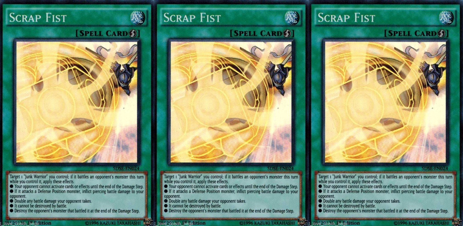 Scrap Fist SUPER HOLO ** 1st SDSE-EN024 X 3 Mint yugioh Cards | eBay