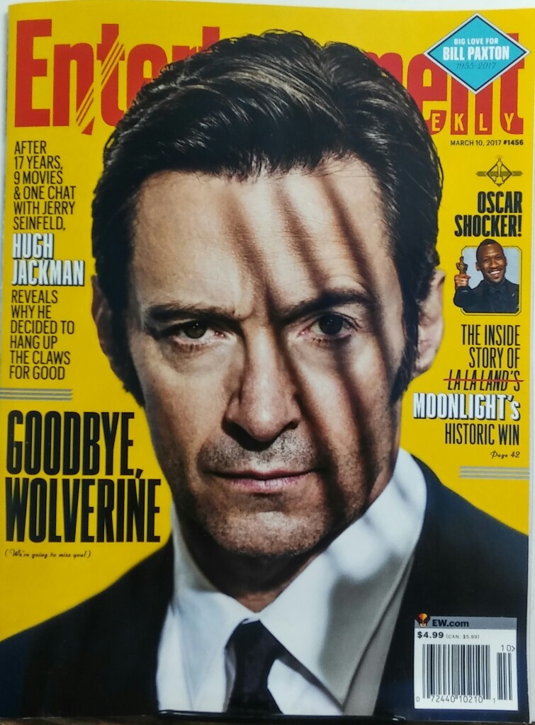 Entertainment Weekly Mar 10 2017 Hugh Jackman Goodbye Wolverine FREE ...