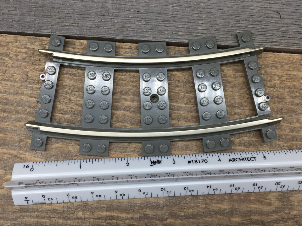 LEGO 9V Train Tracks in Dark Gray (Select ONE) curved or strait 4520 ...