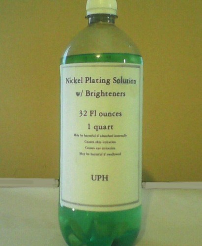 1L Nickel Plating Solution, Includes Brighteners & Anode ...