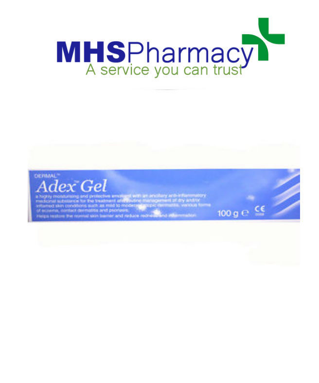 Adex gel emollient dematitis eczema psoriasis gel 100g | eBay UK