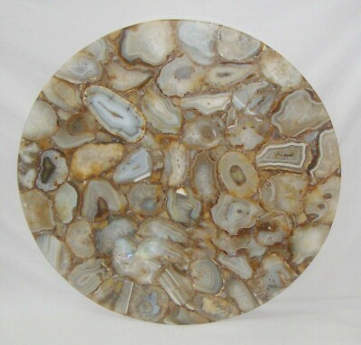 18" Yellow Agate Table Top, Agate Round Table, Patio Table, Agate ...