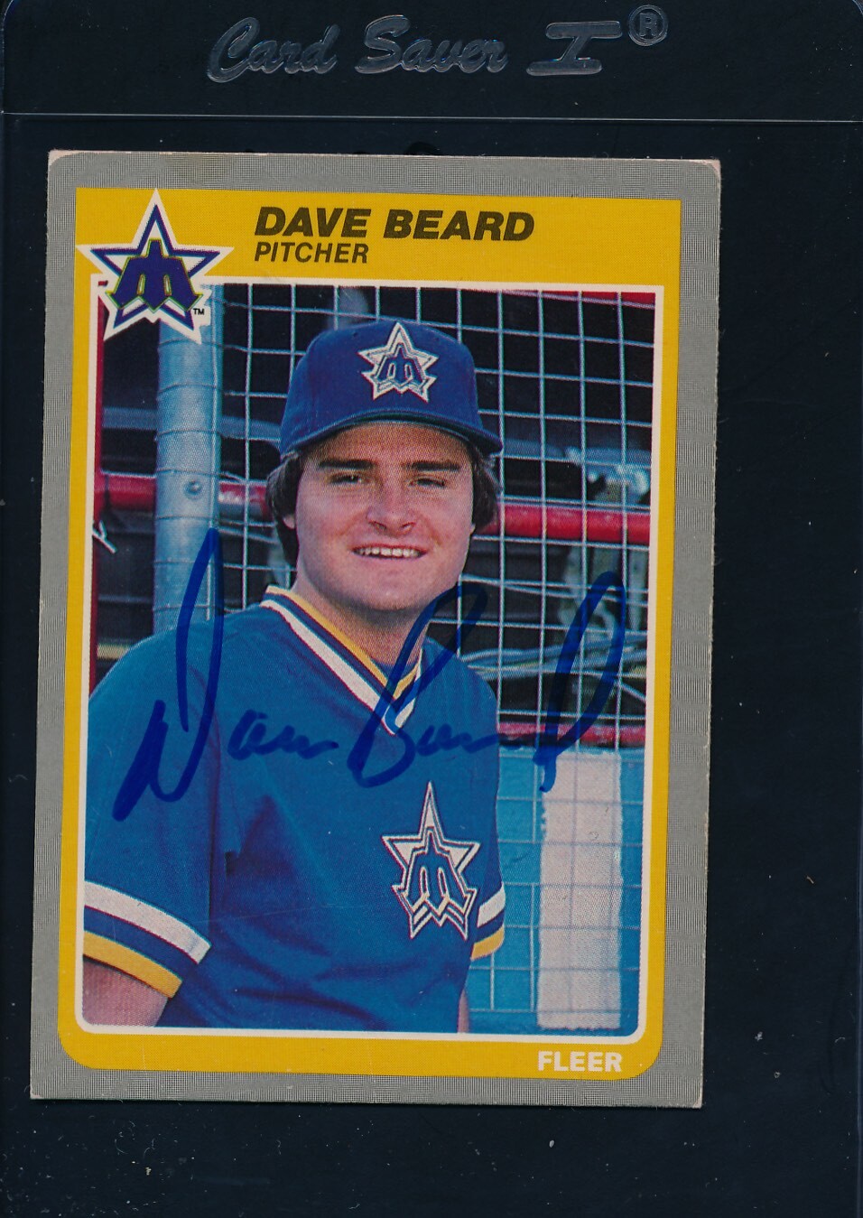 1985 Fleer #483 Dave Beard Mariners Signed Auto *29047 | eBay