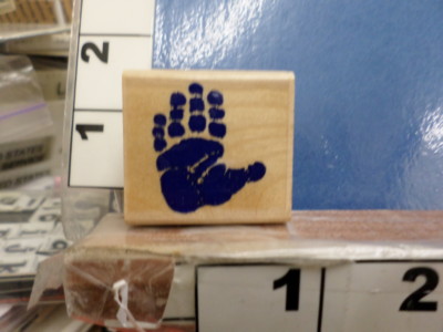 Handprint plant RUBBER STAMP 20I | eBay