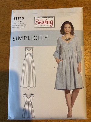 Simplicity Sewing Pattern 8910 Miss Dress with Sleeve & Length ...
