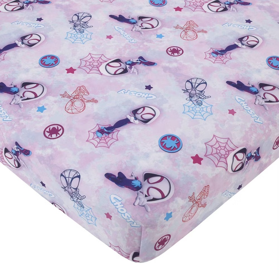 4pc Toddler Disney Ghost Spider Bed Set Pink | eBay