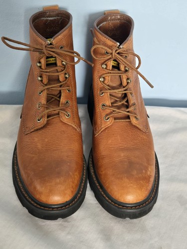 Womens 8.5 B Ariat 31080 Brown Leather Roper Ranch Ankle Boots Lace Up ...