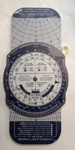 Vintage Sanderson Flight computer SC-1A, Copyright 1969 | eBay