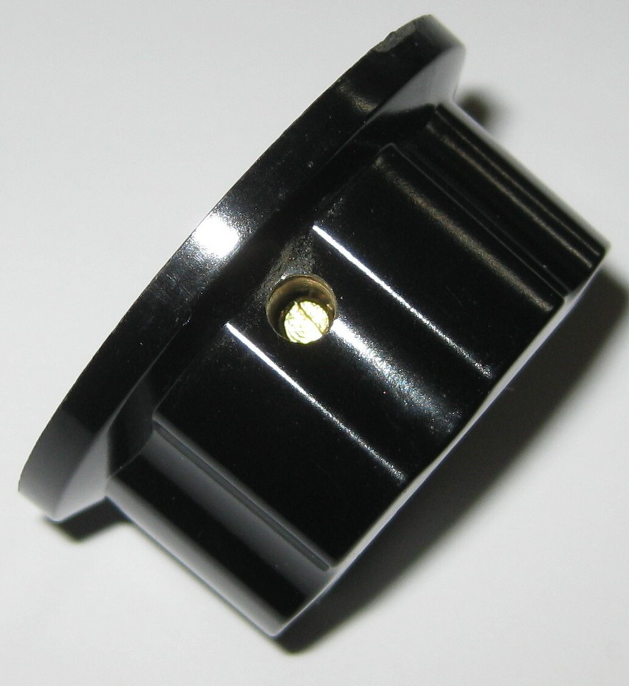 Instrument Ribbed Skirted 1-3/4" Knob – 1/4" ID – Brass Insert ...