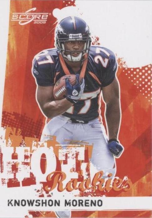 2009 Score - Hot Rookies Knowshon Moreno #16 (RC) for sale online | eBay