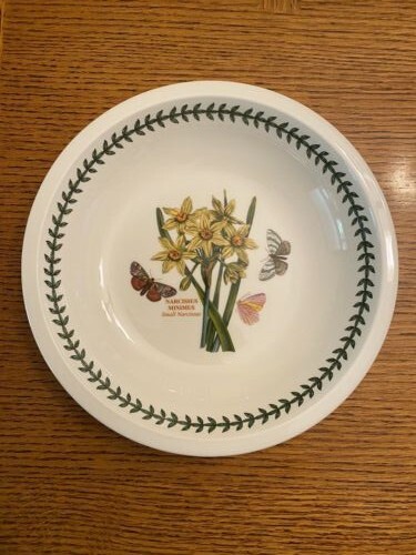 Portmeirion Botanic Garden 9" Rimmed Low Bowl - Small Narcissus | eBay