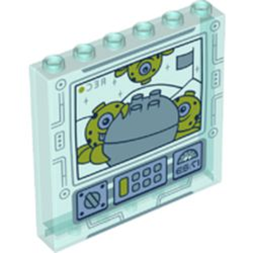 NEW LEGO Alien Control Panel Screen 1x6x5 Disney Mickey Mouse Space ...