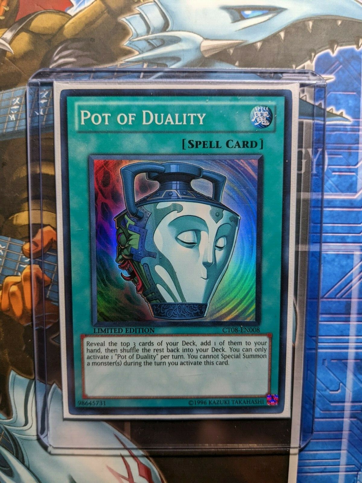 YuGiOh Pot Of Duality CT08-EN008 - Limited Edition Super Rare Holo ...
