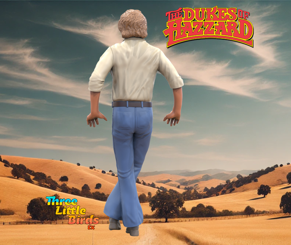 Dukes of Hazzard Bo Duke Custom Resin Figure | Diorama Unpainted ...
