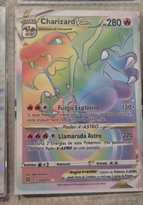 Charizard VStar Brilliant Stars Pokemon Card 174/172 Hyper Rare Rainbow ...